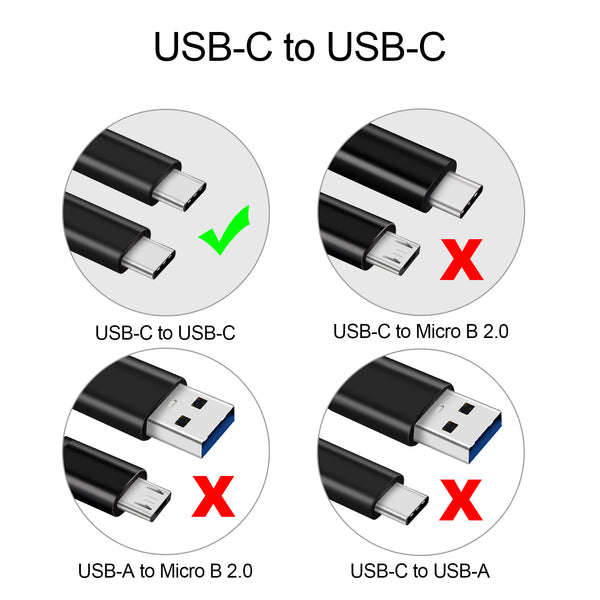 20W Fast Charger with 10ft Braided USB-C to USB-C Cable (Black) – Cbus ...